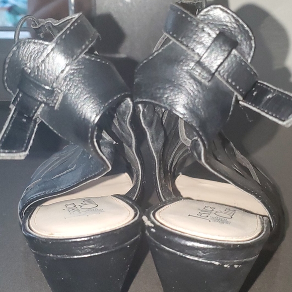 Jessica Cline | Shoes | Jessica Cline Thick Open Toe Booties | Poshmark